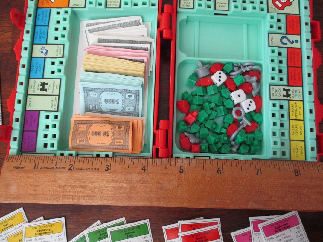 Vintage Mini French Monopoly Travel Board Game Miniature, Travel ...