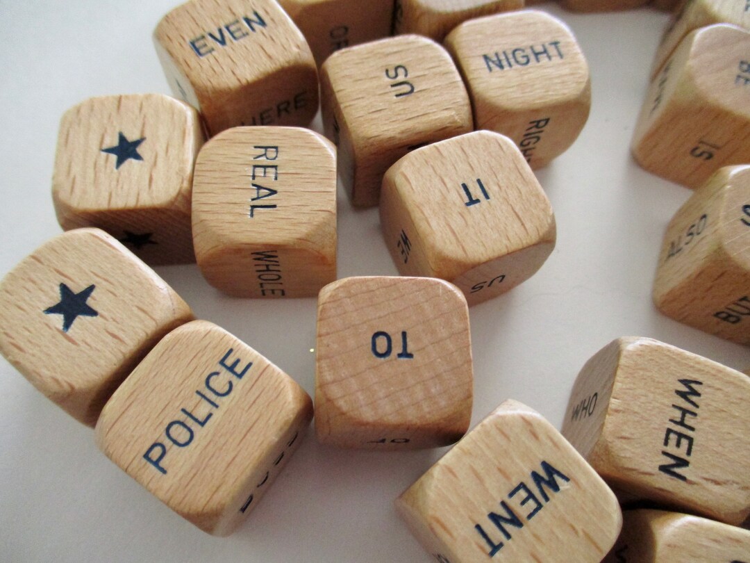 Dice - 27 Pieces - Game, Letters, Alphabet, Words, Assemblage, Anagram, 1970s - Etsy