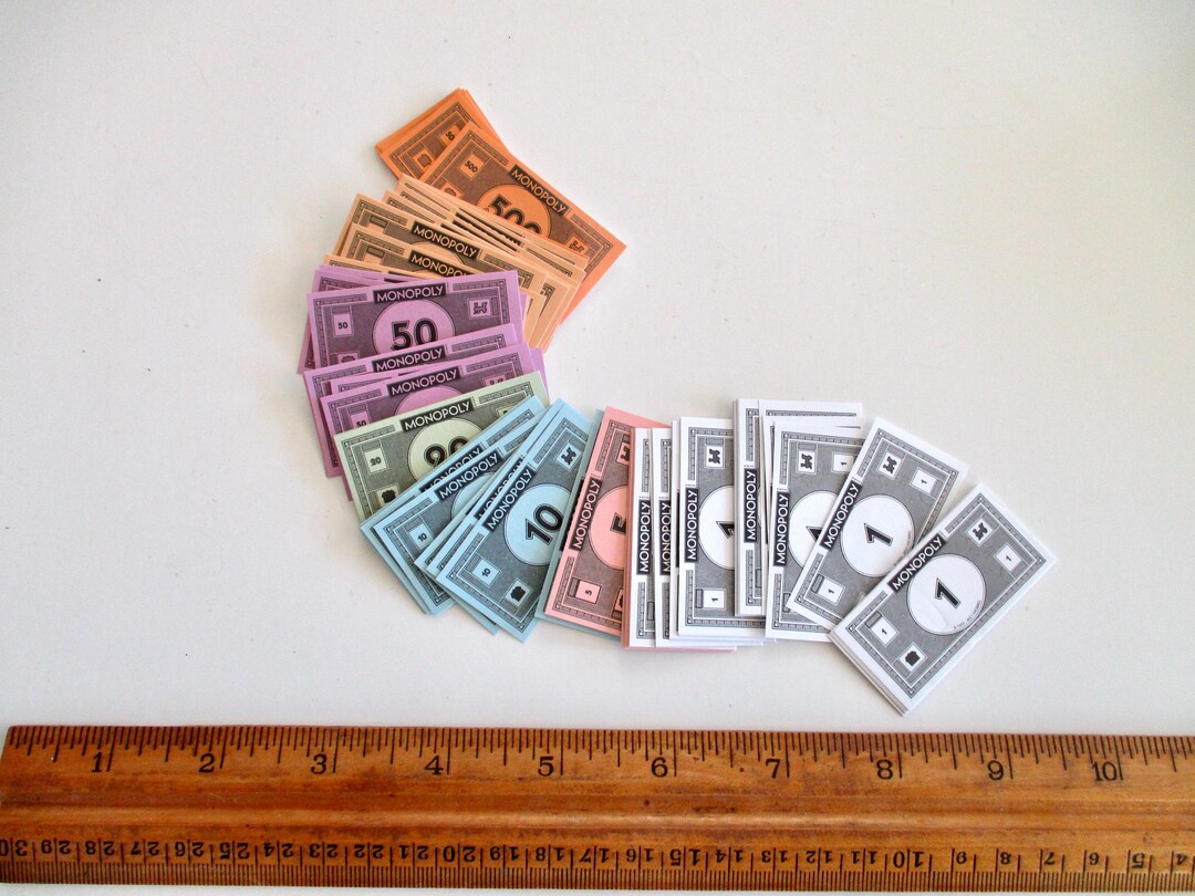 Miniature Monopoly Game Paper Money, New, Unused, Scrapbooking ...