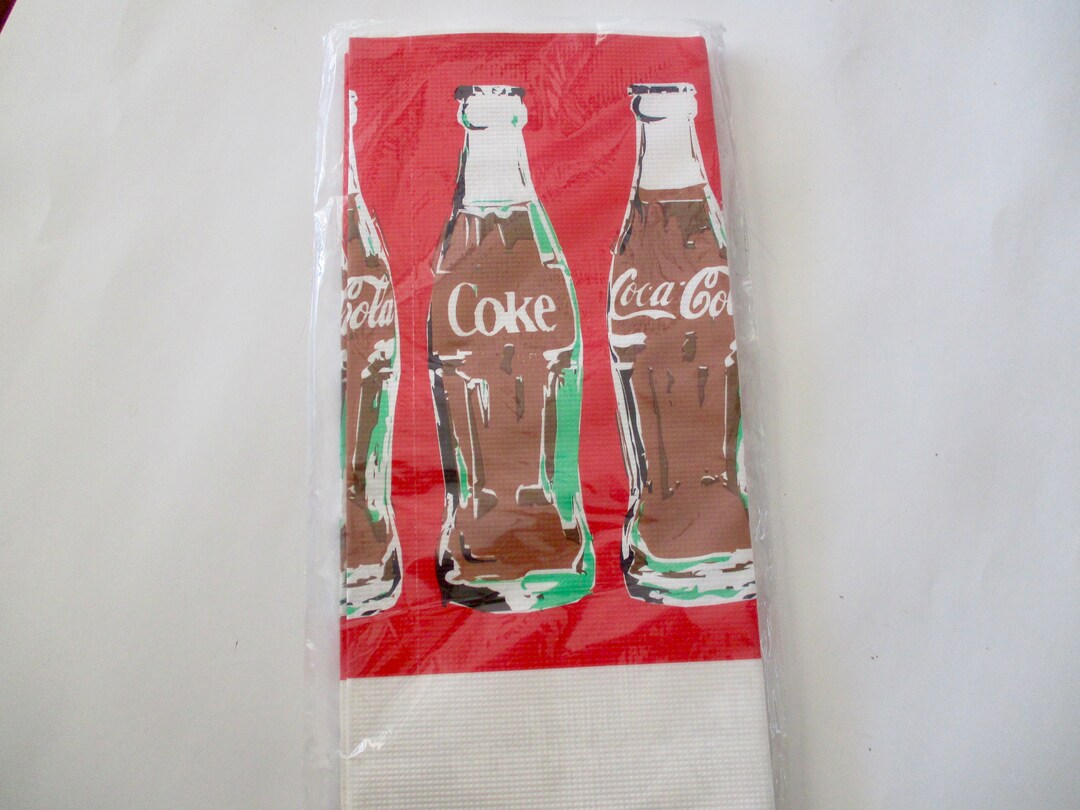 Vintage Paper Coca Cola TABLECLOTH - New, in Package, 54" X 102 ...