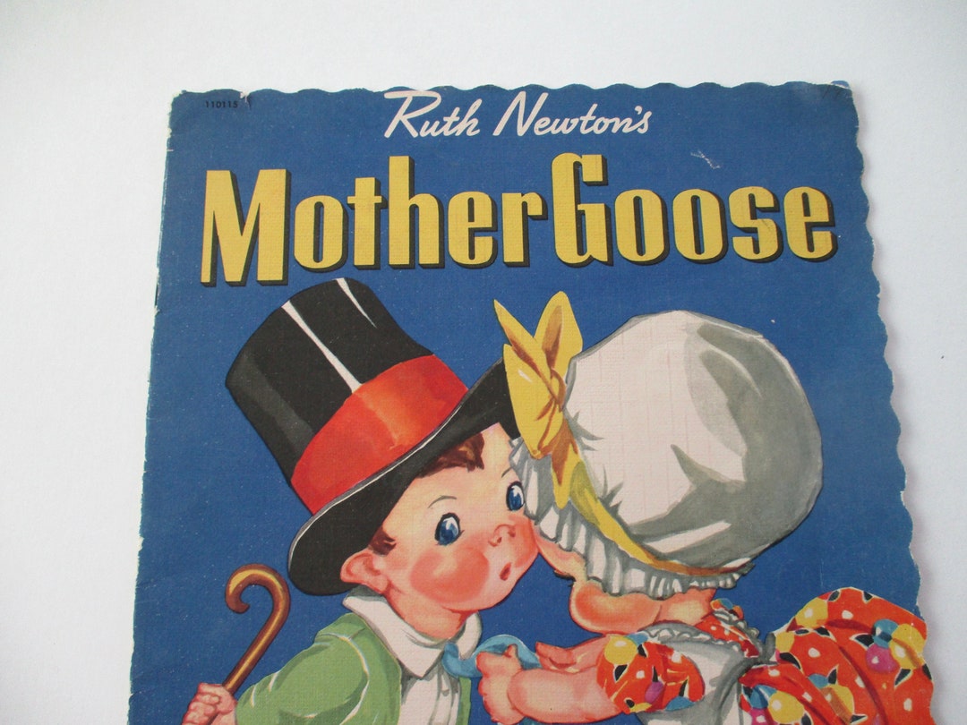 40s Mother Goose Book -vintage Illustrations, Nursery Rhymes, Poetry ...