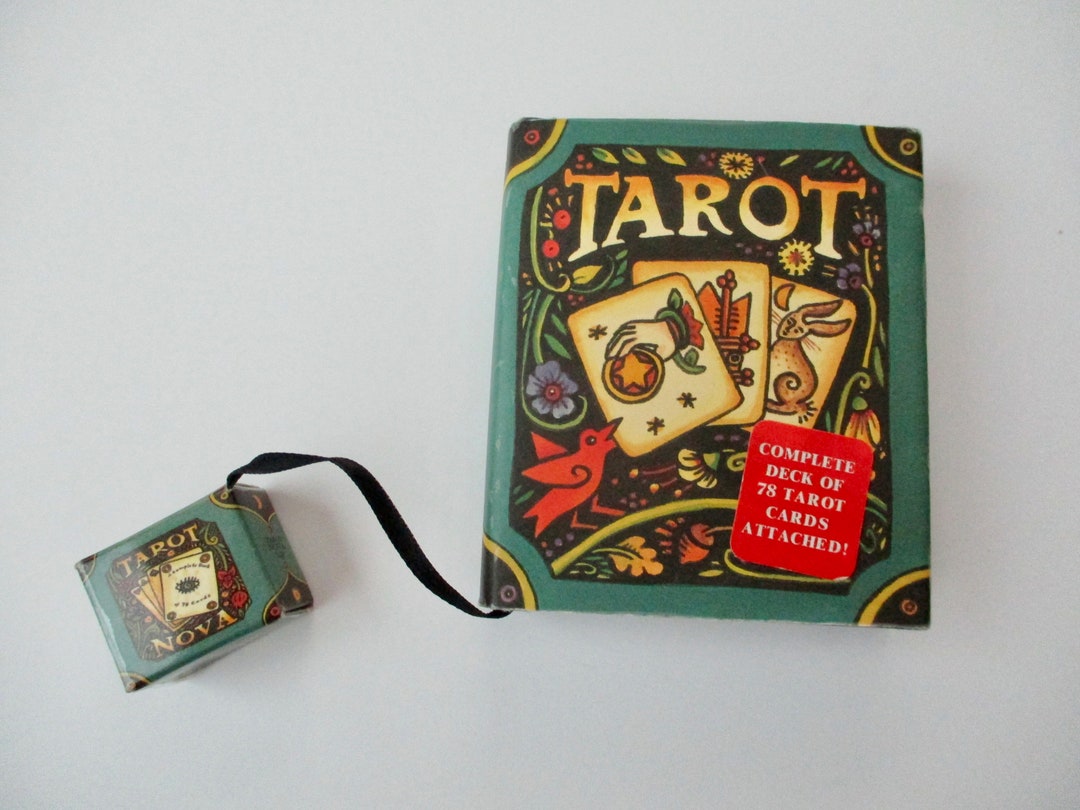 90s Miniature Tarot Book and Tiny Deck of Cards 78 Tarot Cards, Tiny ...