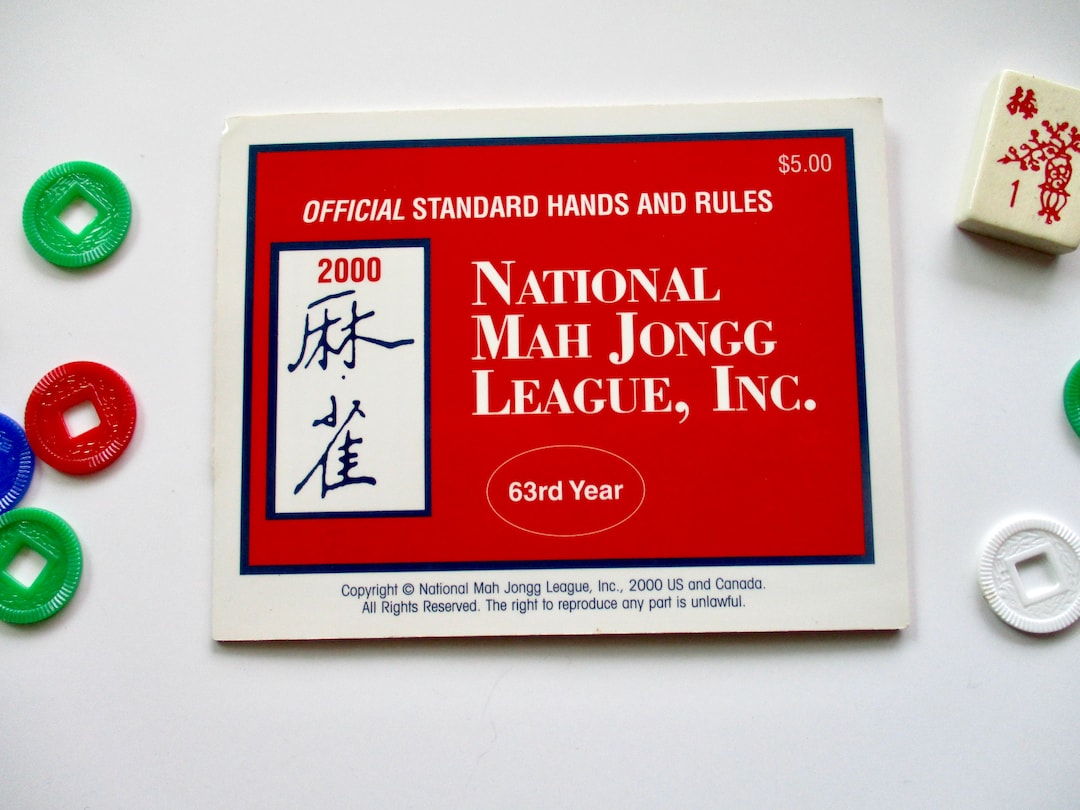 2000 Vintage Mah Jongg Card Standard Hands and Rules, National Mah ...