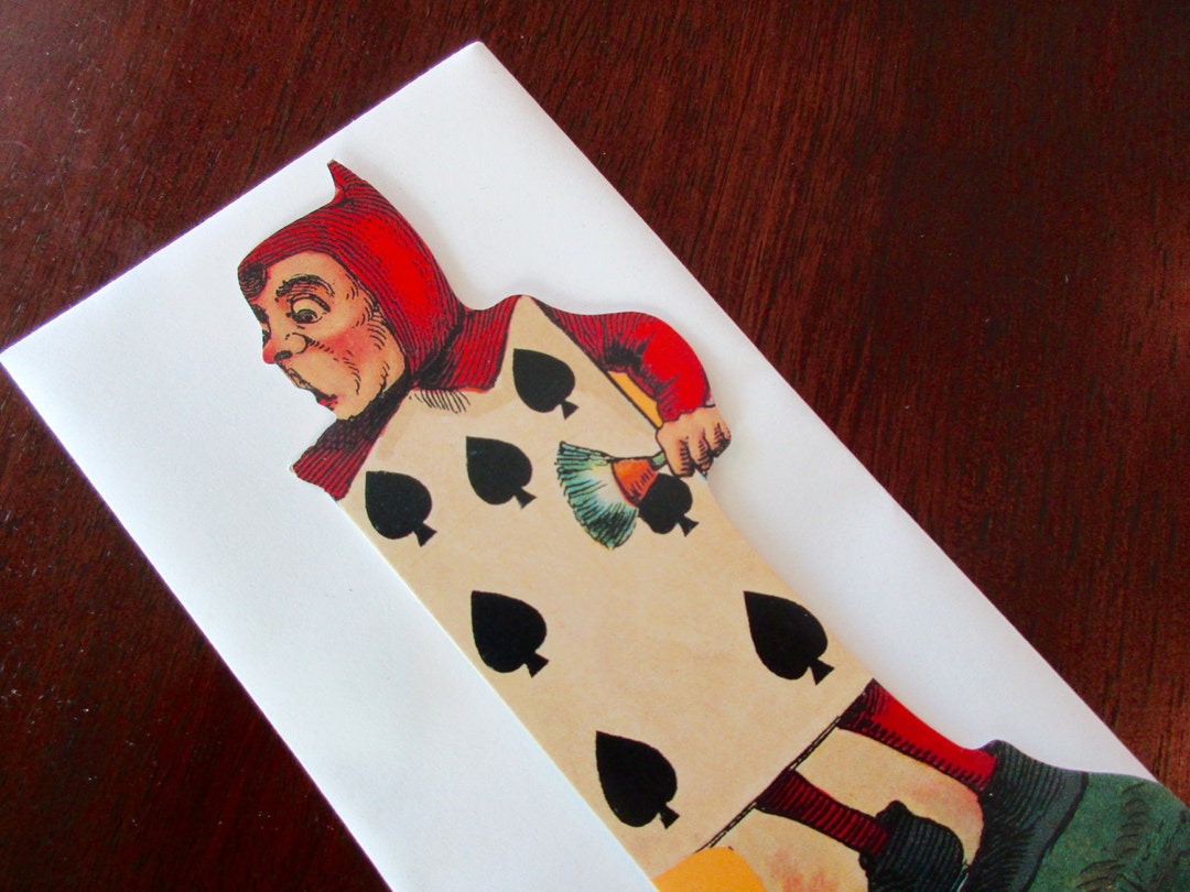 Vintage Blank Card - Gardener, Alice in Wonderland, Knave, Spades ...