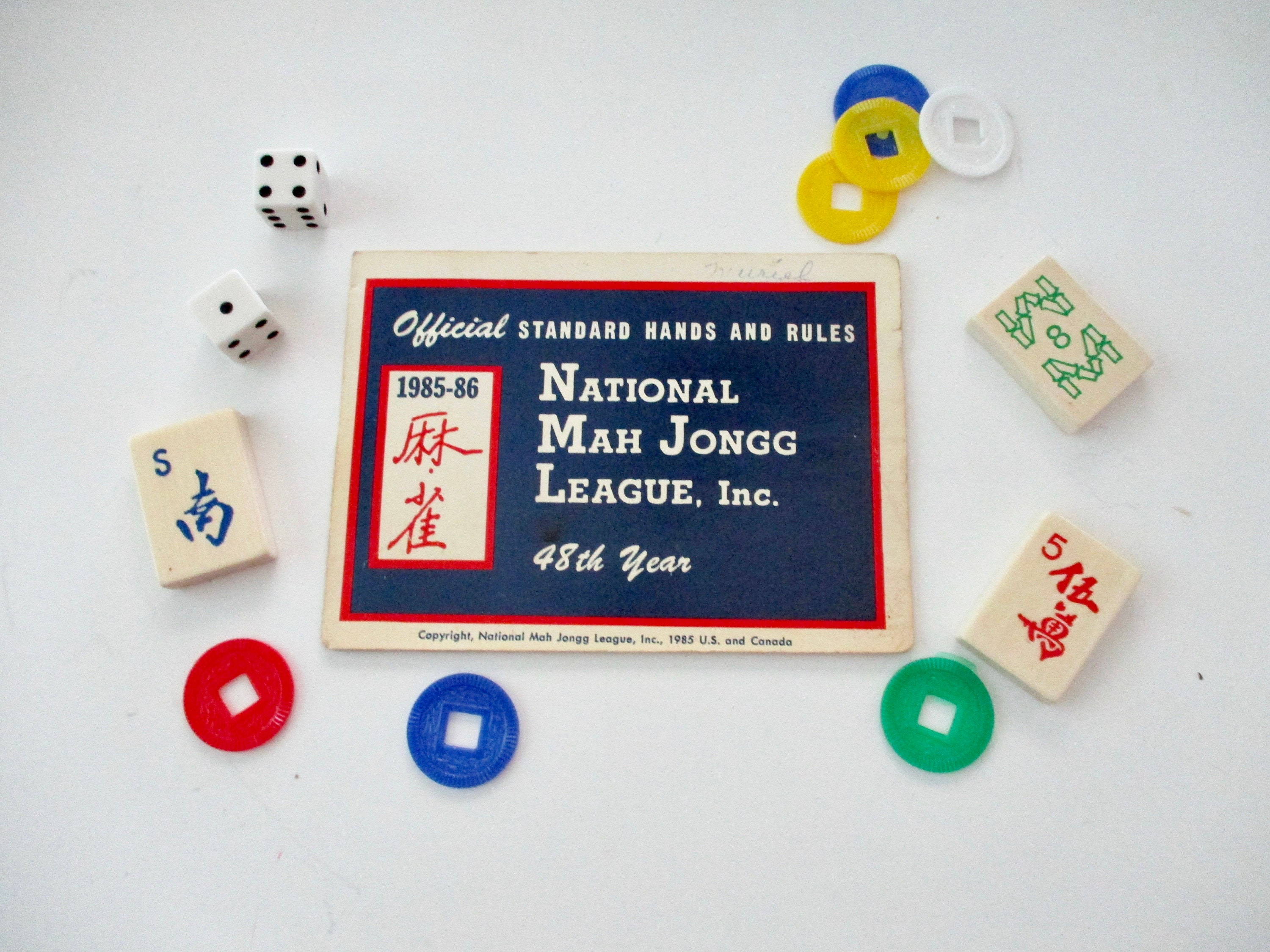 One 80s Vintage Mah Jongg Card Standard Hands And Rules Etsy Australia one-80s-vintage-mah-jongg-card-standard-hands-and-rules-etsy-australia