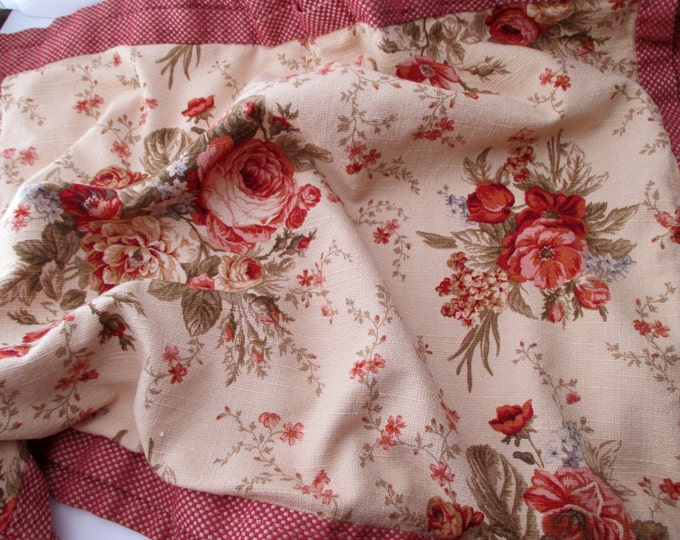 Vintage Waverly Floral Sham Red, Roses, Shabby Chic, Cotton, Floral - Etsy