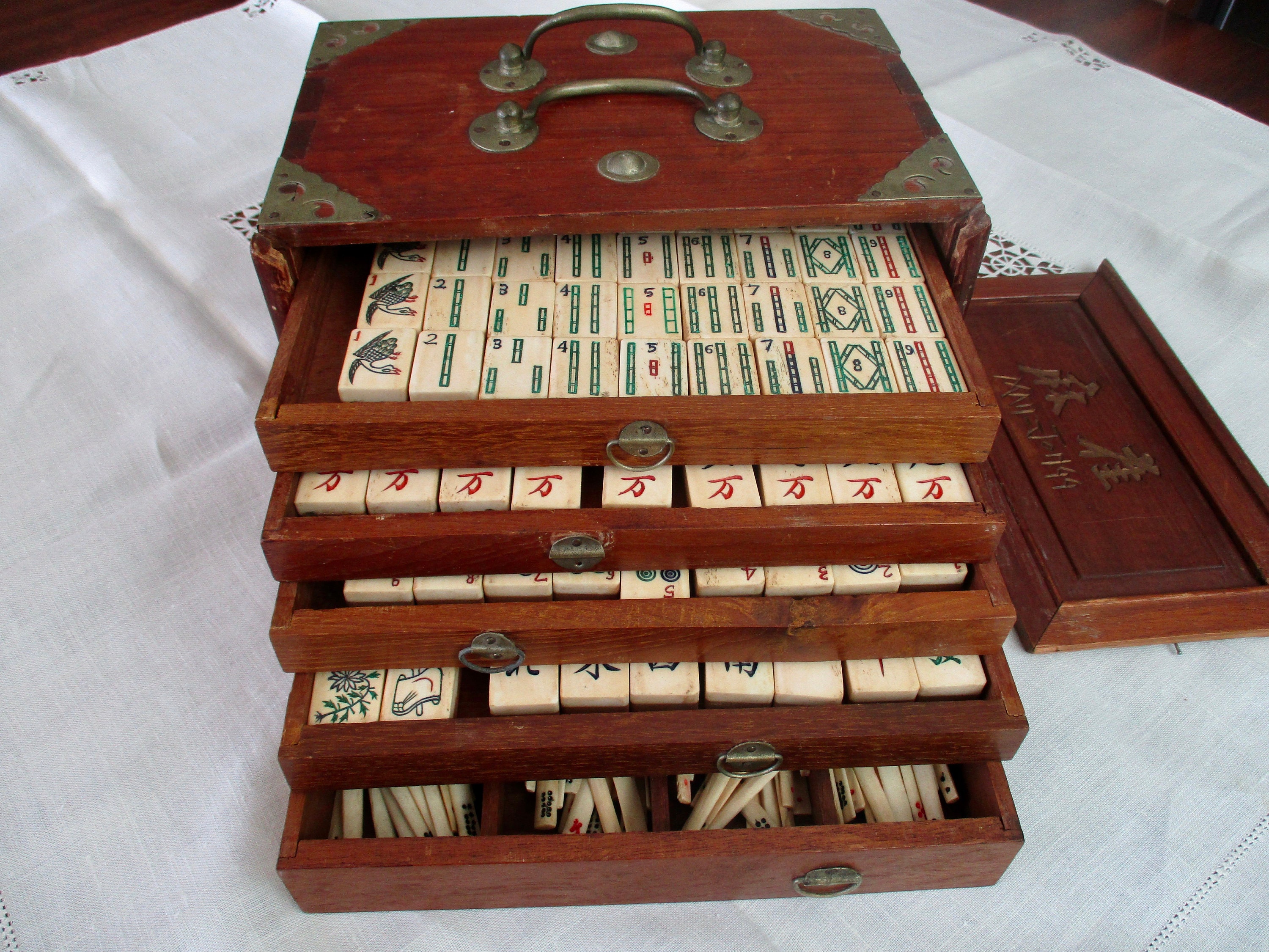 Antique mahjong table store