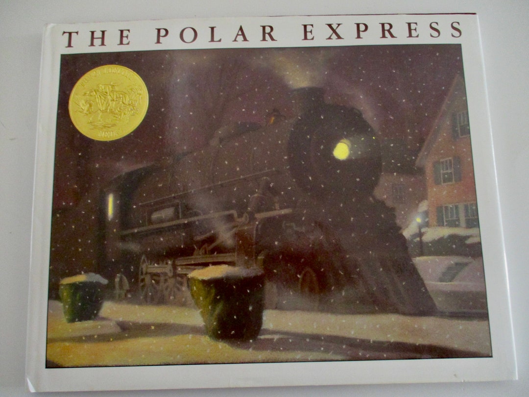 The Polar Express - 80s Hardcover Book, Chris Van Allsburg, Vintage - Etsy