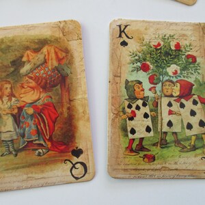 Alice in Wonderland 13 Playing Cards...new, Unused, Spades Suit - Etsy