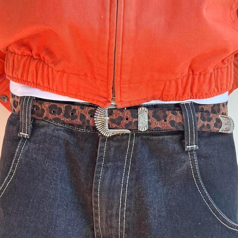 Leopard Print Belt - Etsy
