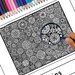 Wyoming Coloring Poster - Hand Drawn Mandala Design, 11 X 17 Inch, 80 ...