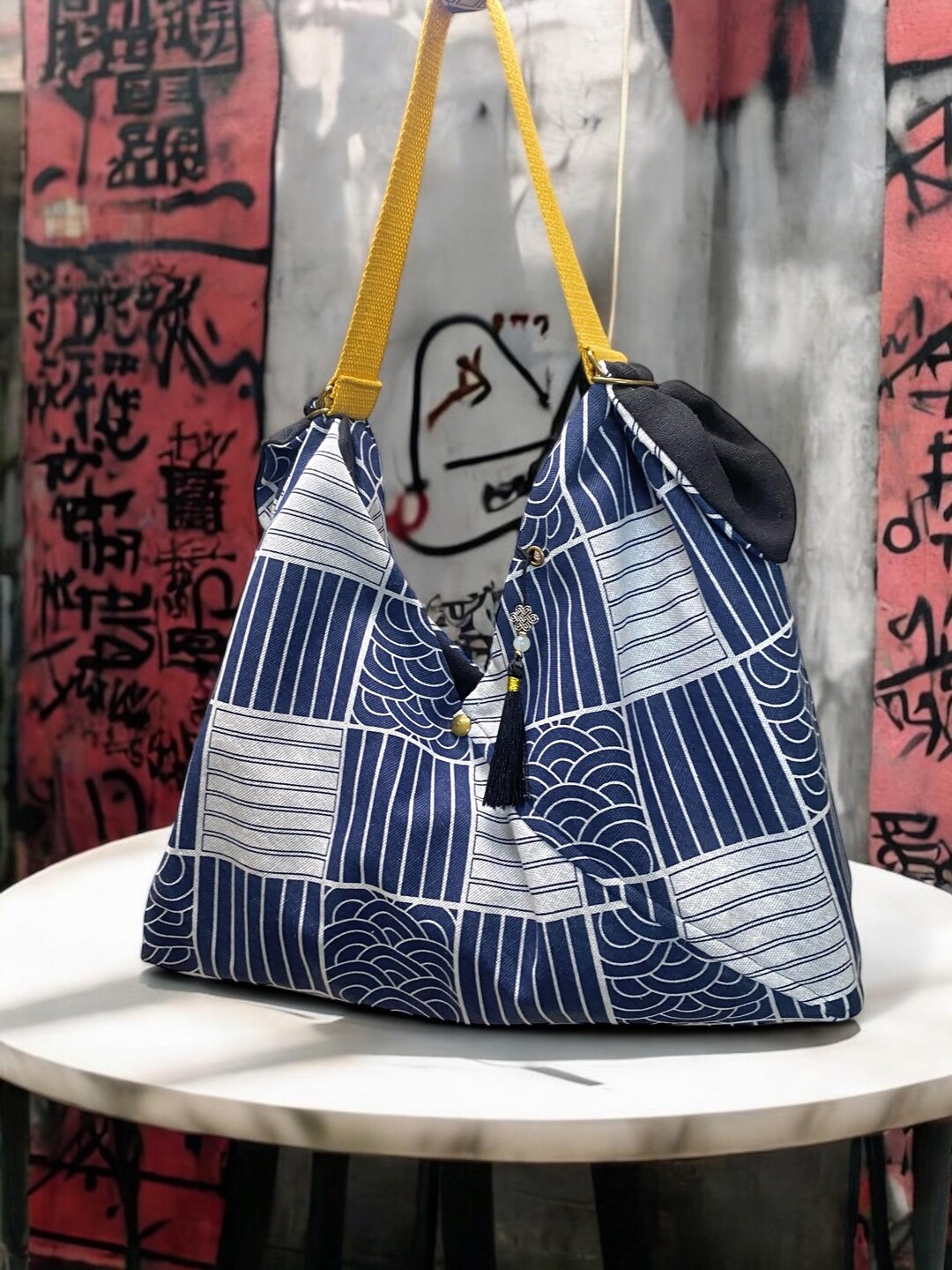 Azuma Bag. Japanese-style. With Removable Charm. - Etsy