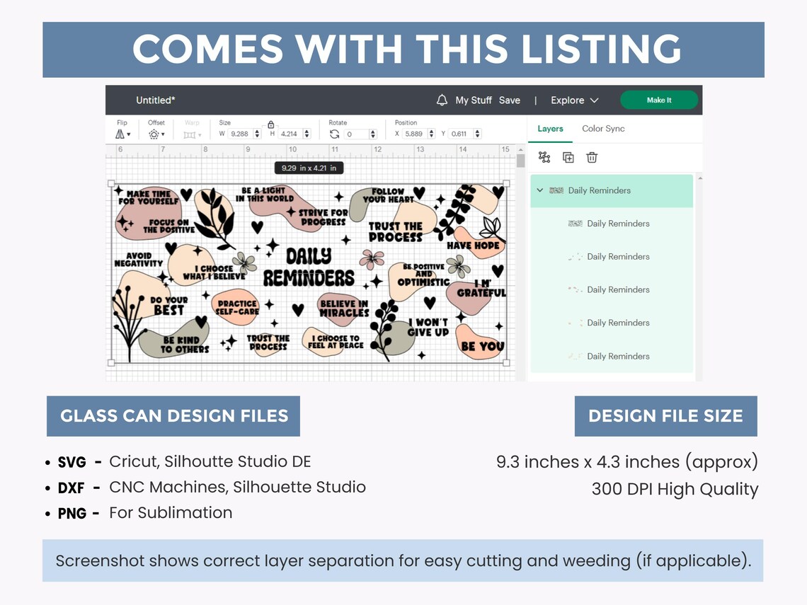 Daily Reminders Svg Libbey Cup, Daily Reminders Glass Can Cup, Daily ...
