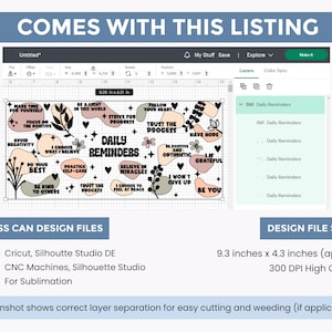 Daily Reminders Svg Libbey Cup, Daily Reminders Glass Can Cup, Daily ...