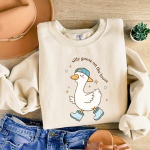 Silly Goose on the Loose Boy Png Svg, Funny Goose Meme Shirt, Cute Cap ...