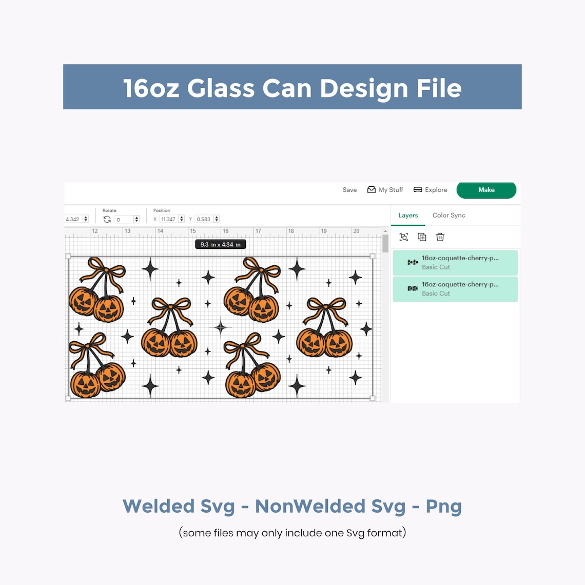 Pumpkin Cherry Bow Libbey Glass Wrap Svg, Fall Coquette Cup, 16oz ...