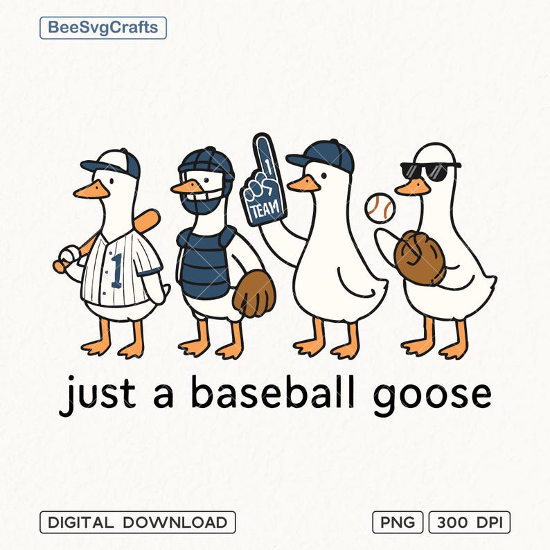 Just a Baseball Goose Png, Funny Goose Sports Design, Cute Animal ...