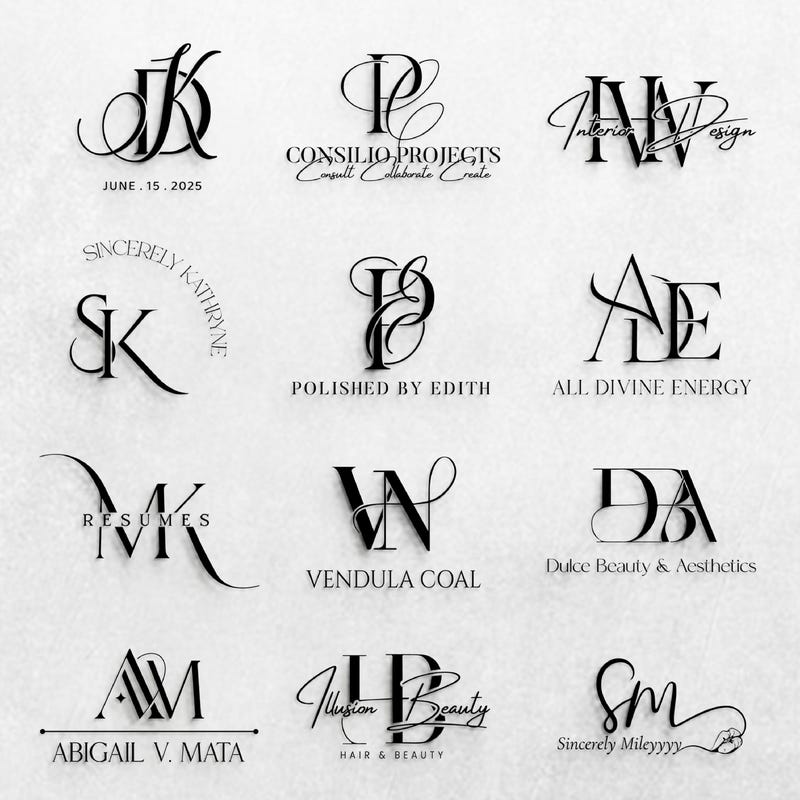 Initials Logo Design - Etsy