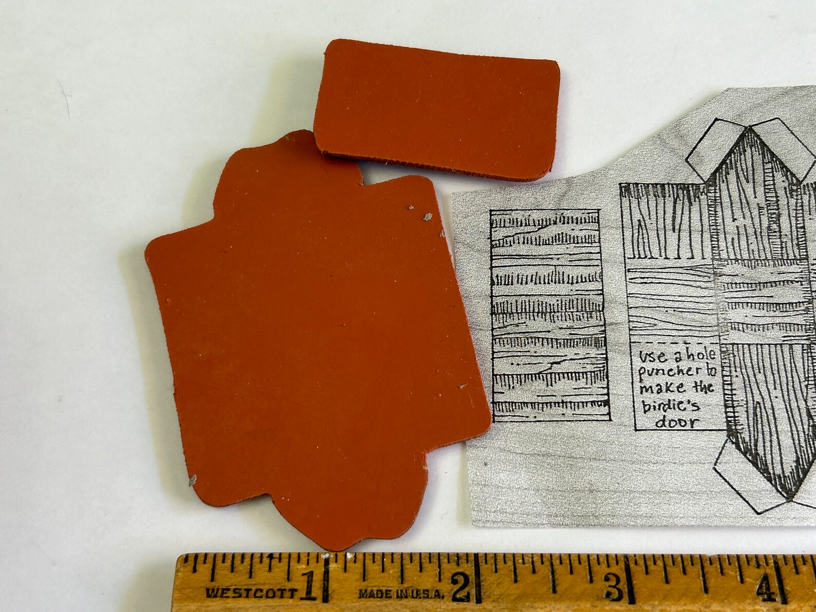Rubber Stamp Tiny 3D Bird House Stamp Unmounted Red Rubber, Gently Used ...