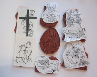 Easter Bunny Stamp | Etsy