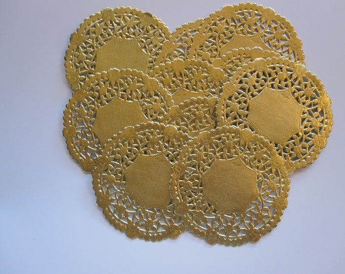 100 Gold Paper Doilies - 4 Inch Doilies From Anna Griffin Kits ...
