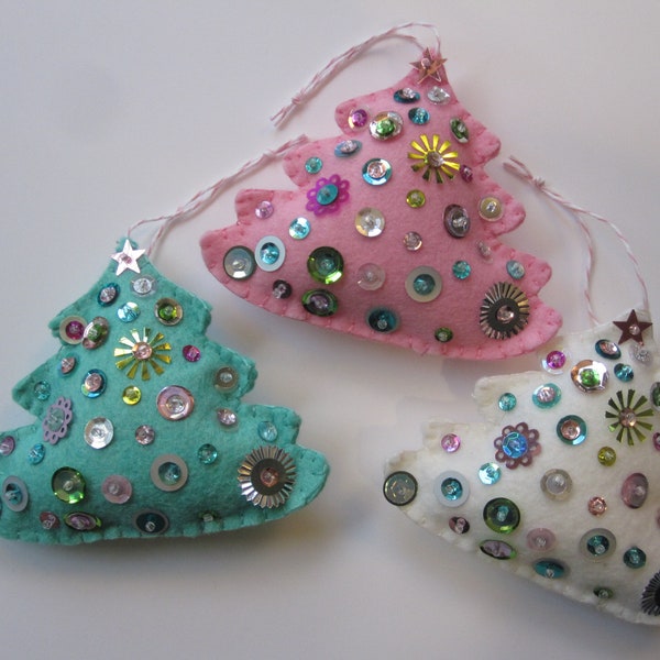 Felt Bead Ornament - Etsy