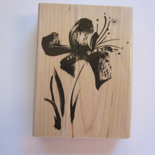 Lily Rubber Stamp - Etsy