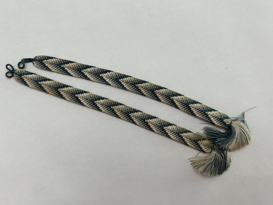 Vintage Haori Himo Ties Haori Himo Cords Blue Gray Cream - Etsy