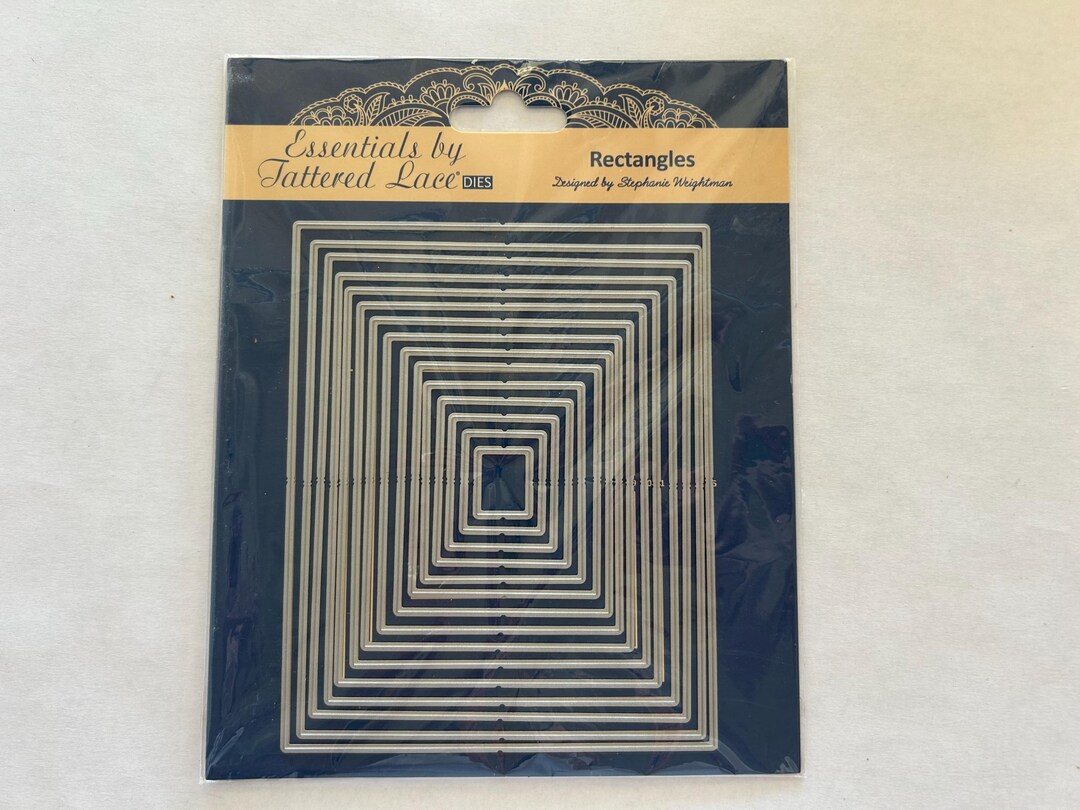 Cutting Die Set - Rectangles - Essentials by Tattered Lace Nested Die Set #ETL03 - GR01 - D045 ...