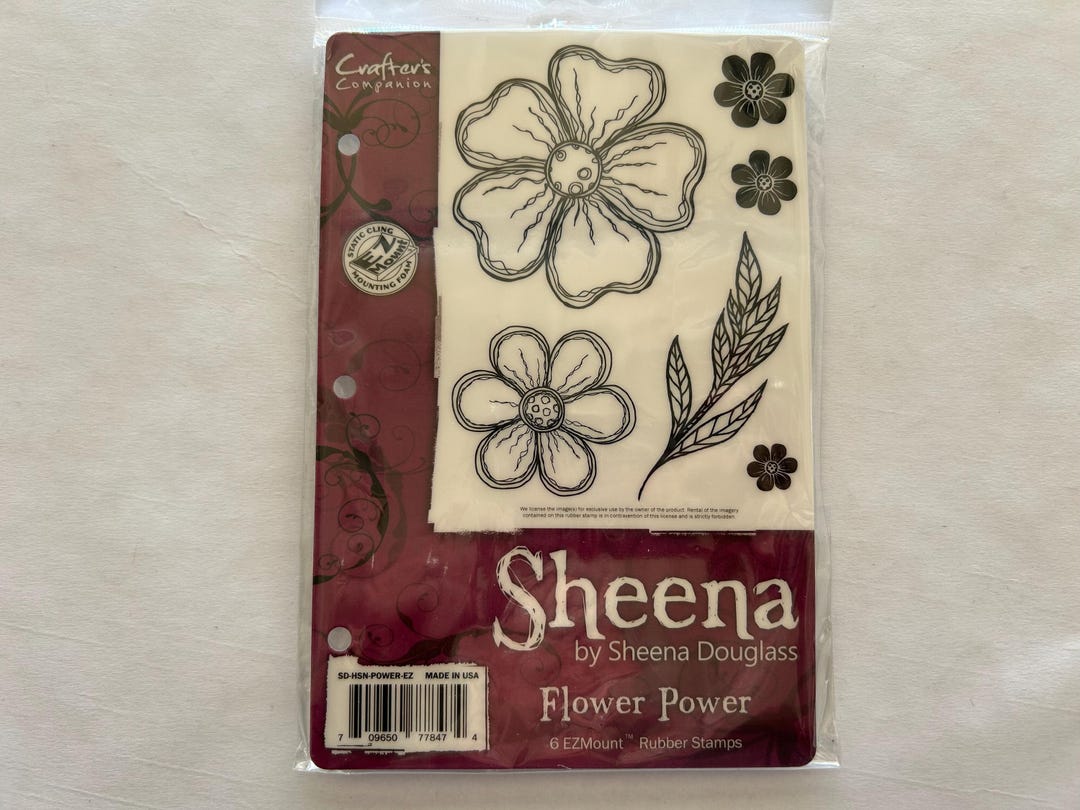 Cling Mount Stamp Set - Flower Power Stamp Set - Sheena by Sheena ...