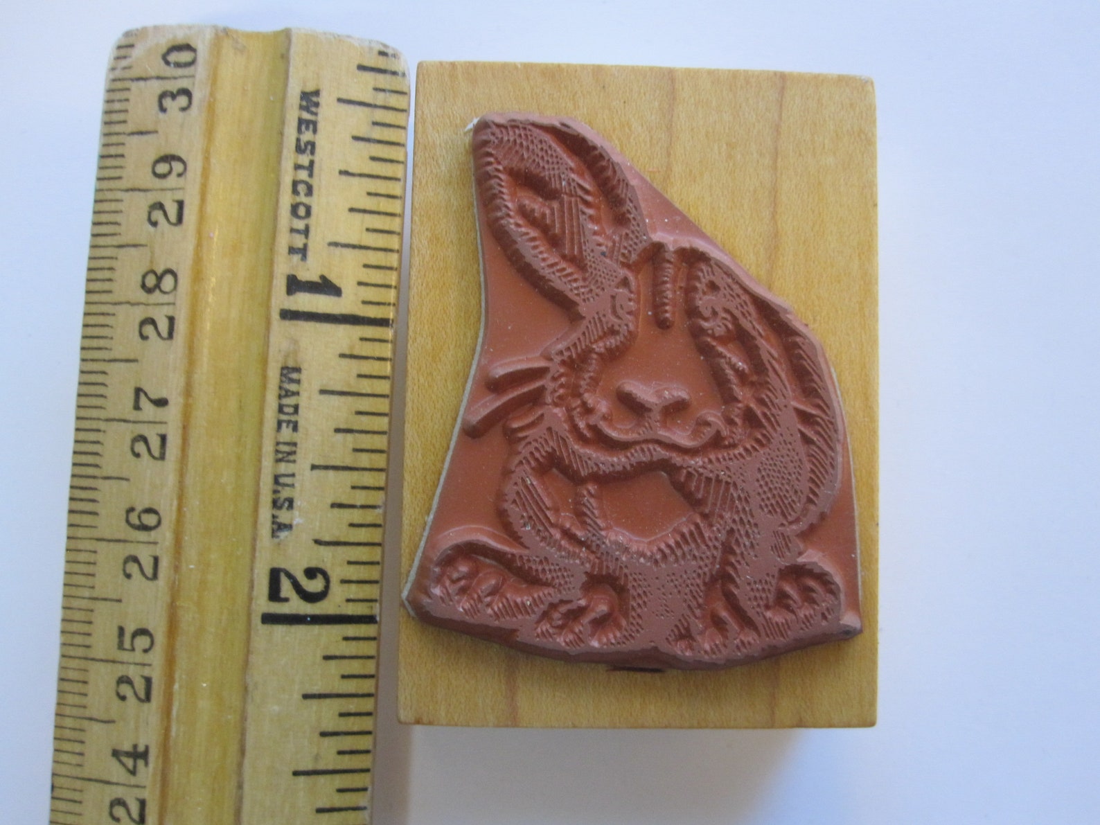 Vintage Rubber Stamp - Harry Hare RABBIT Stamp, Bunny Stamp - Co-motion ...