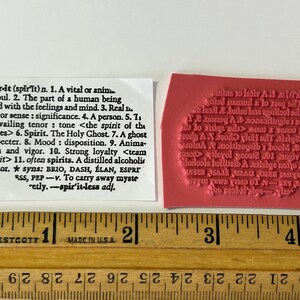 Rubber Stamp - Spirit Definition Stamp - Rubber Only or Cling Mount ...