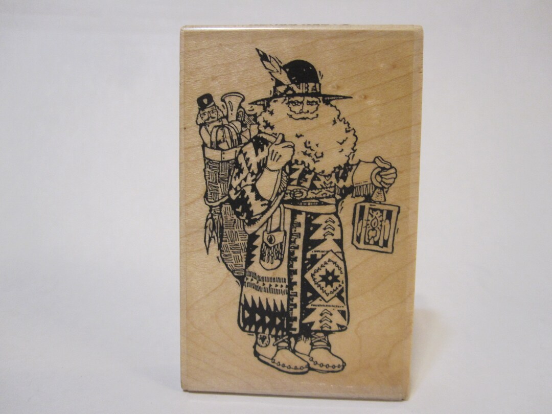 Rare Rubber Stamp - Acey Deucy Santa Fe SANTA CLAUS Stamp 1993 - SC03 ...