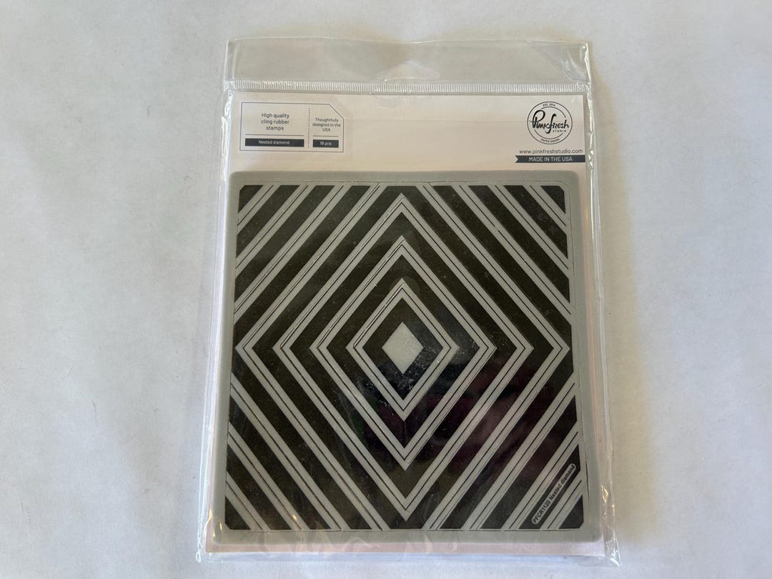 Cling Mount Stamp - Pinkfresh Studio Nested Diamond #PFCR1120 - GR01 ...