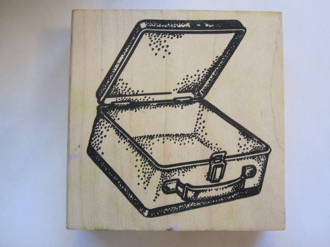 Vintage Rubber Stamp - LUNCHBOX Stamp - Museum of Modern Rubber, 1999 ...