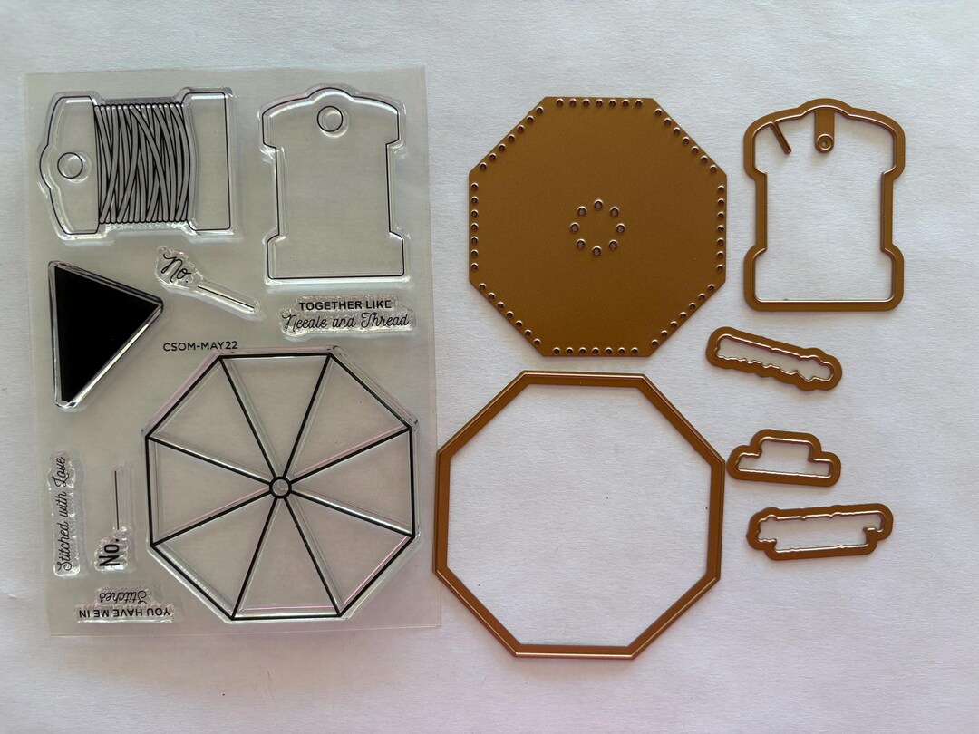 Stamp and Die Set - Stitched Color Wheel - Spellbinders Clear Stamp of ...