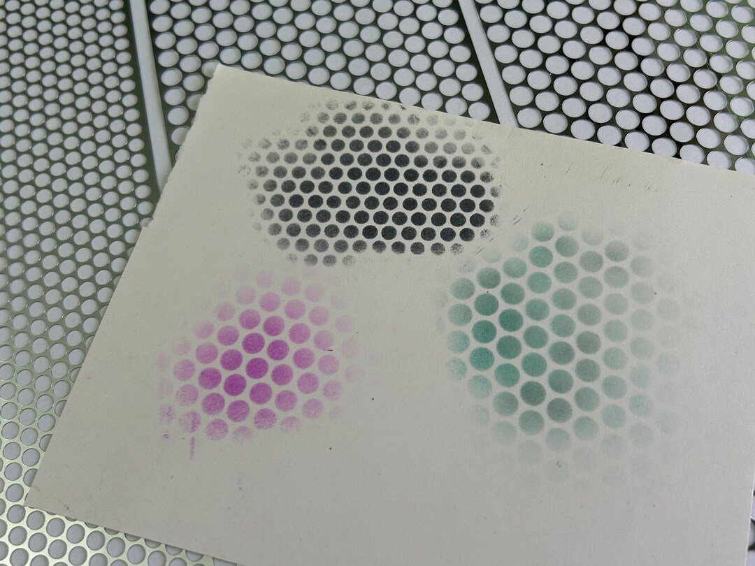 3 Yards Stencil Material Polka Dots, Circles Sequin Waste 1 Yard Each ...