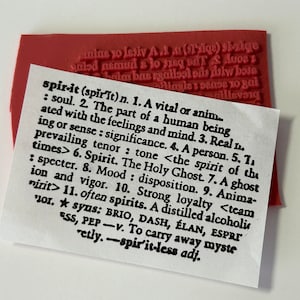 Rubber Stamp - Spirit Definition Stamp - Rubber Only or Cling Mount ...