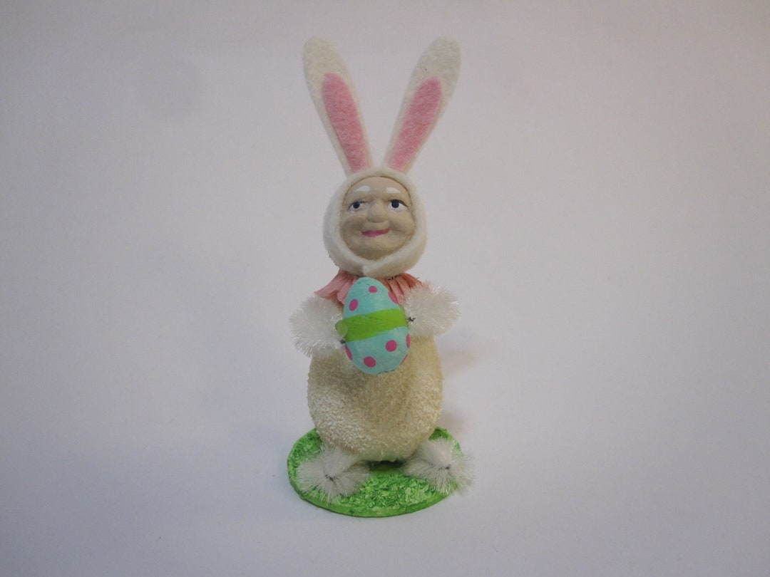Handmade Spun Cotton Bunny Mini Easter Bunny Bump Chenille, Hand ...