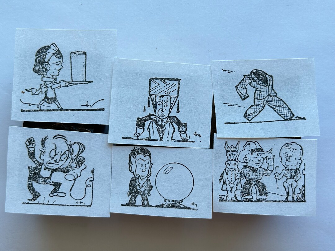 6 Vintage Print Blocks Letterpress Cut Advertising Cuts - Etsy