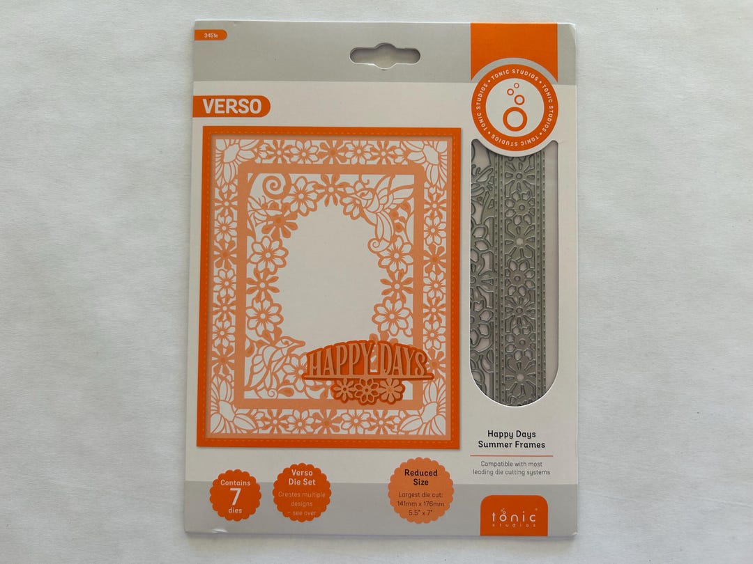 Cutting Die Set - Tonic Studios VERSO Happy Days Summer Frames Die Set ...
