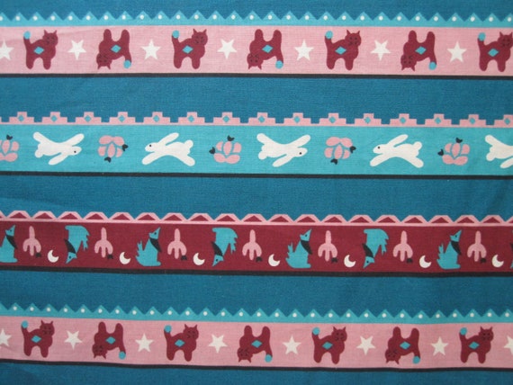 2 Yards Vintage Fabric Santa Fe Design by Haber Fabrics - Etsy