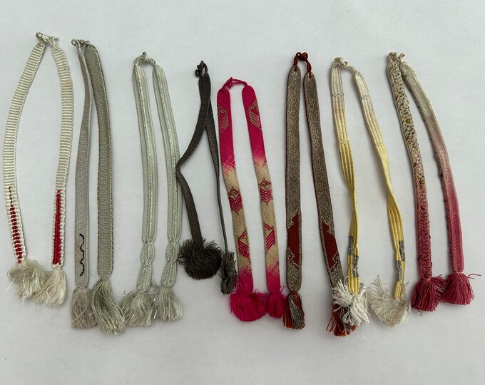8 Pairs Vintage Haori Himo Ties Haori Himo Cords - Etsy