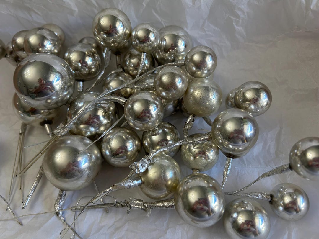 Vintage Glass Ball Picks - 38 Balls - AS IS Floral Picks for Crafting ...