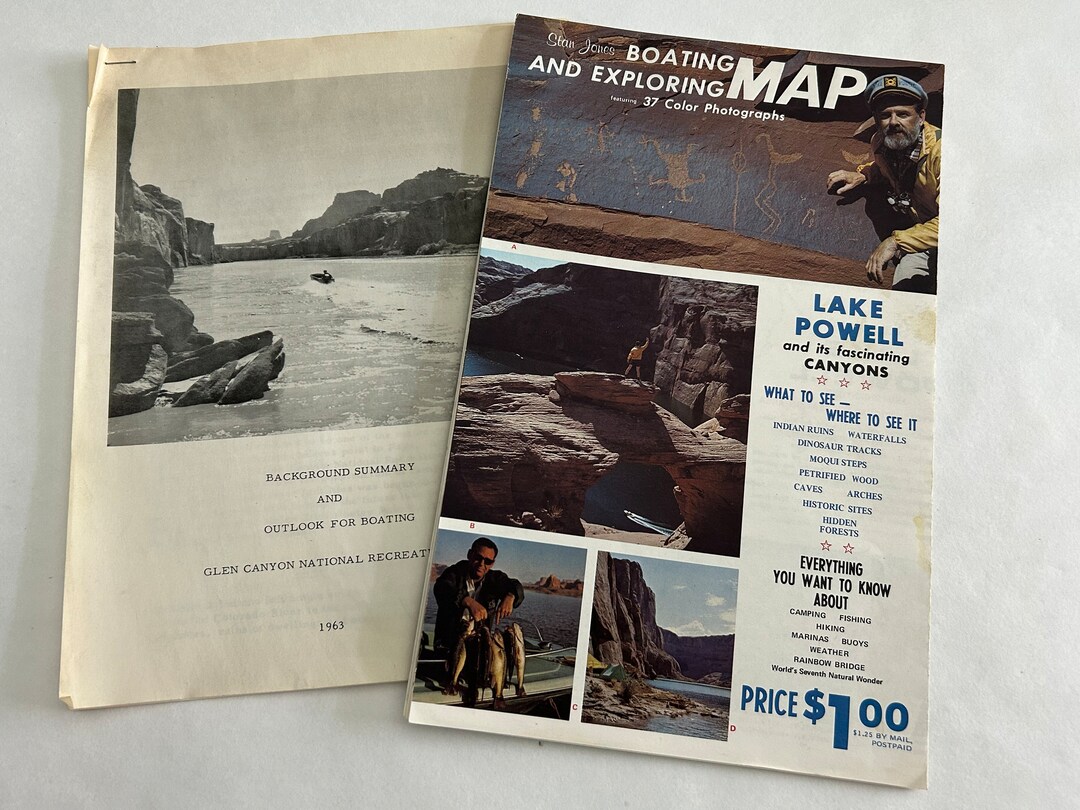 Vintage LAKE POWELL and Glen Canyon Ephemera - Stan Jones Boating and ...