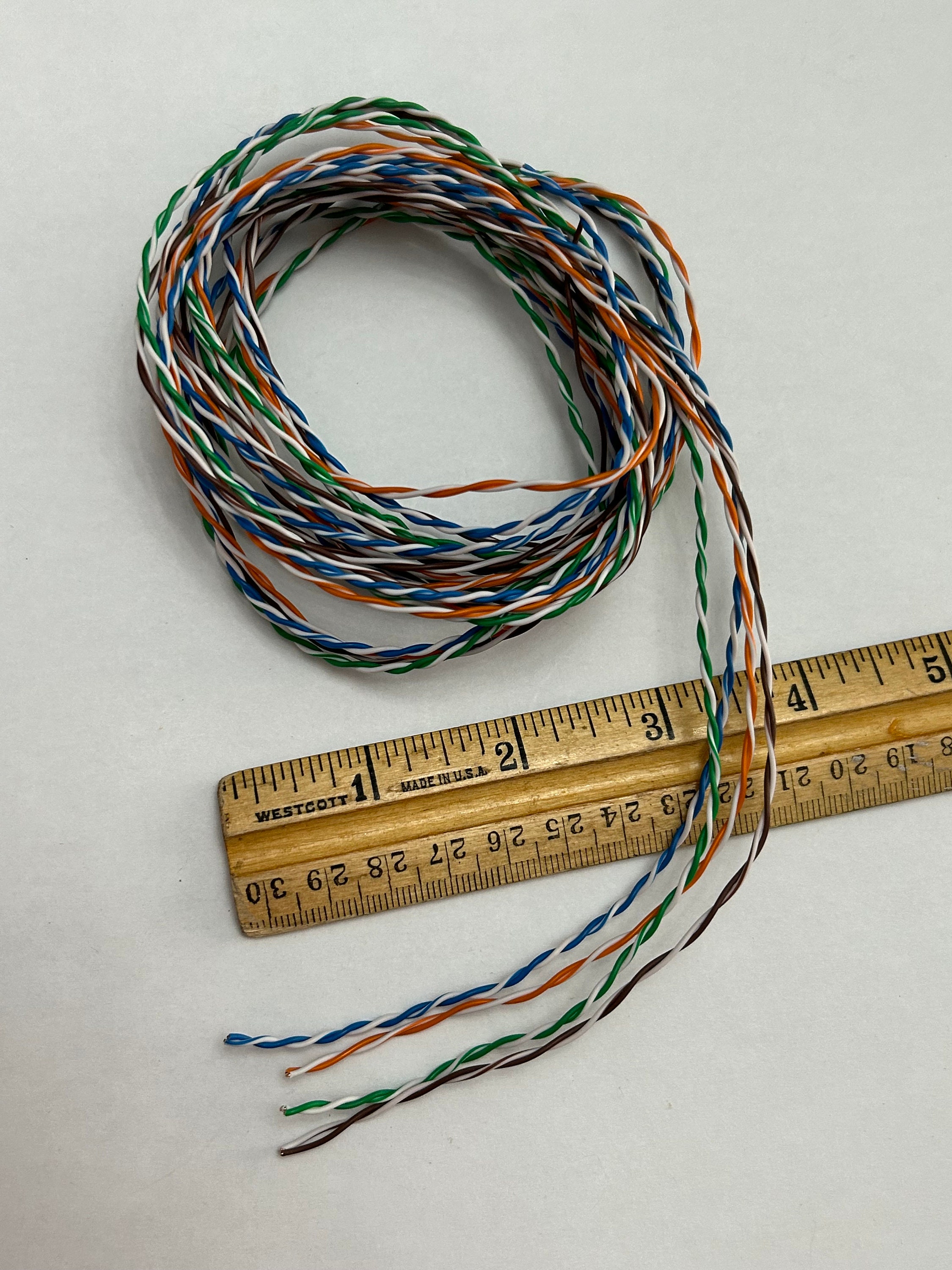 Plastic-coated Copper Wire for Crafting - Green, Blue, Orange, Brown ...
