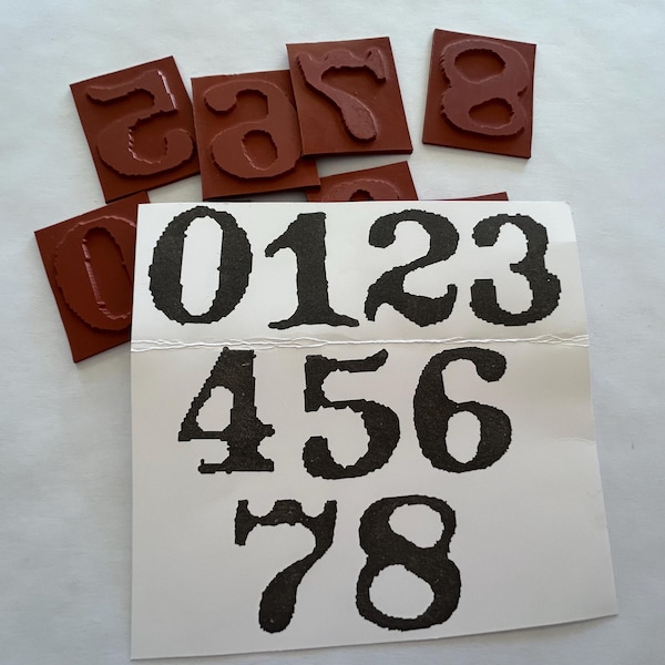 Number Stamps - Etsy