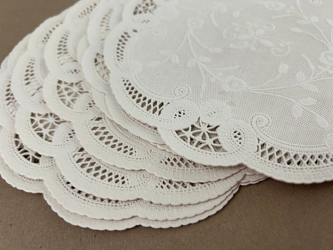 50 Vintage Paper Doilies 8 Inch Paper Lace Doilies off White Paper ...
