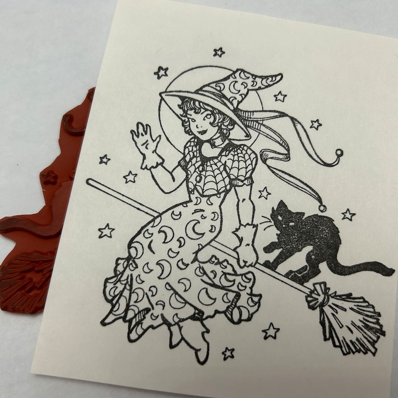 Witch Stamp - Etsy