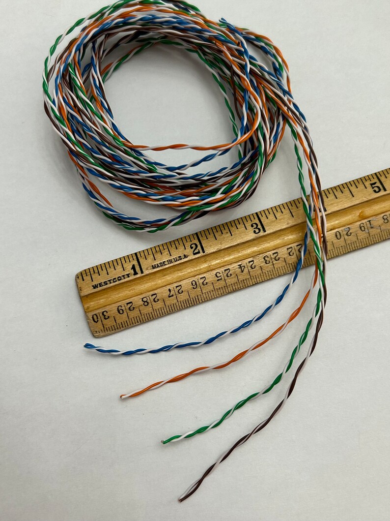 Plastic-coated Copper Wire for Crafting - Green, Blue, Orange, Brown ...